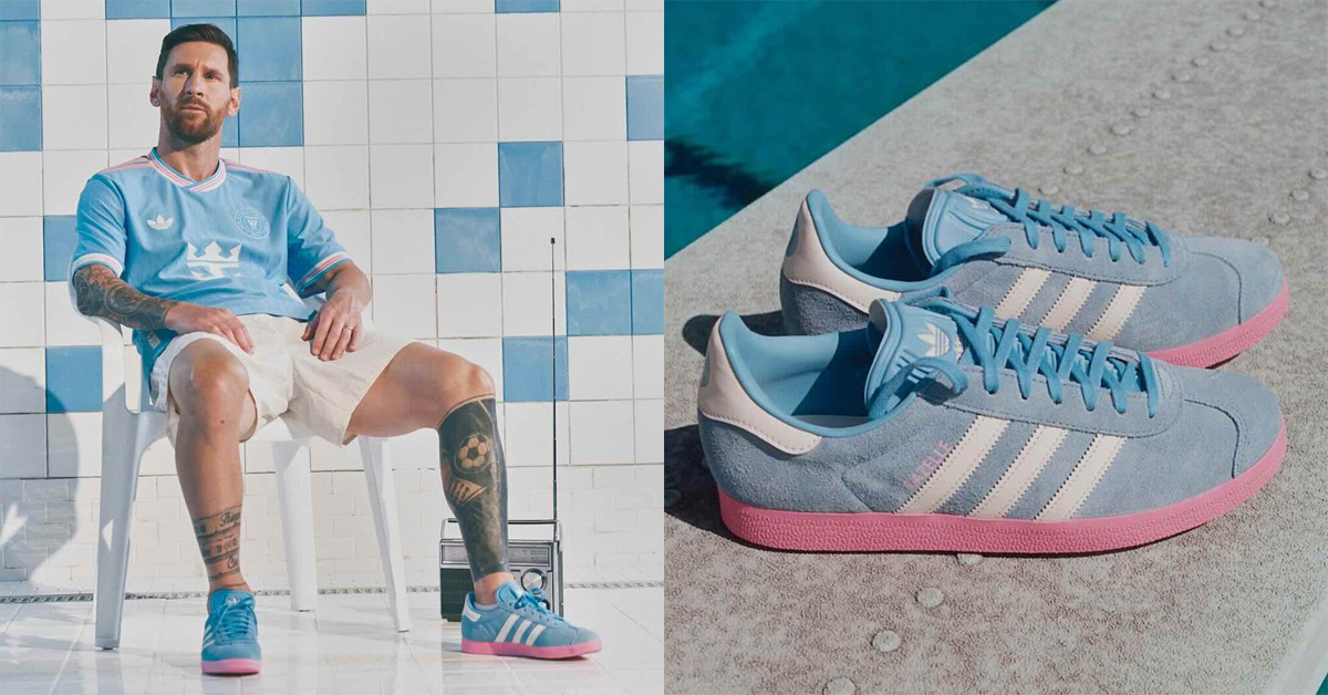 Messi Unveils Inter Miami 2025 Third Kit & adidas Gazelle - Modern ...
