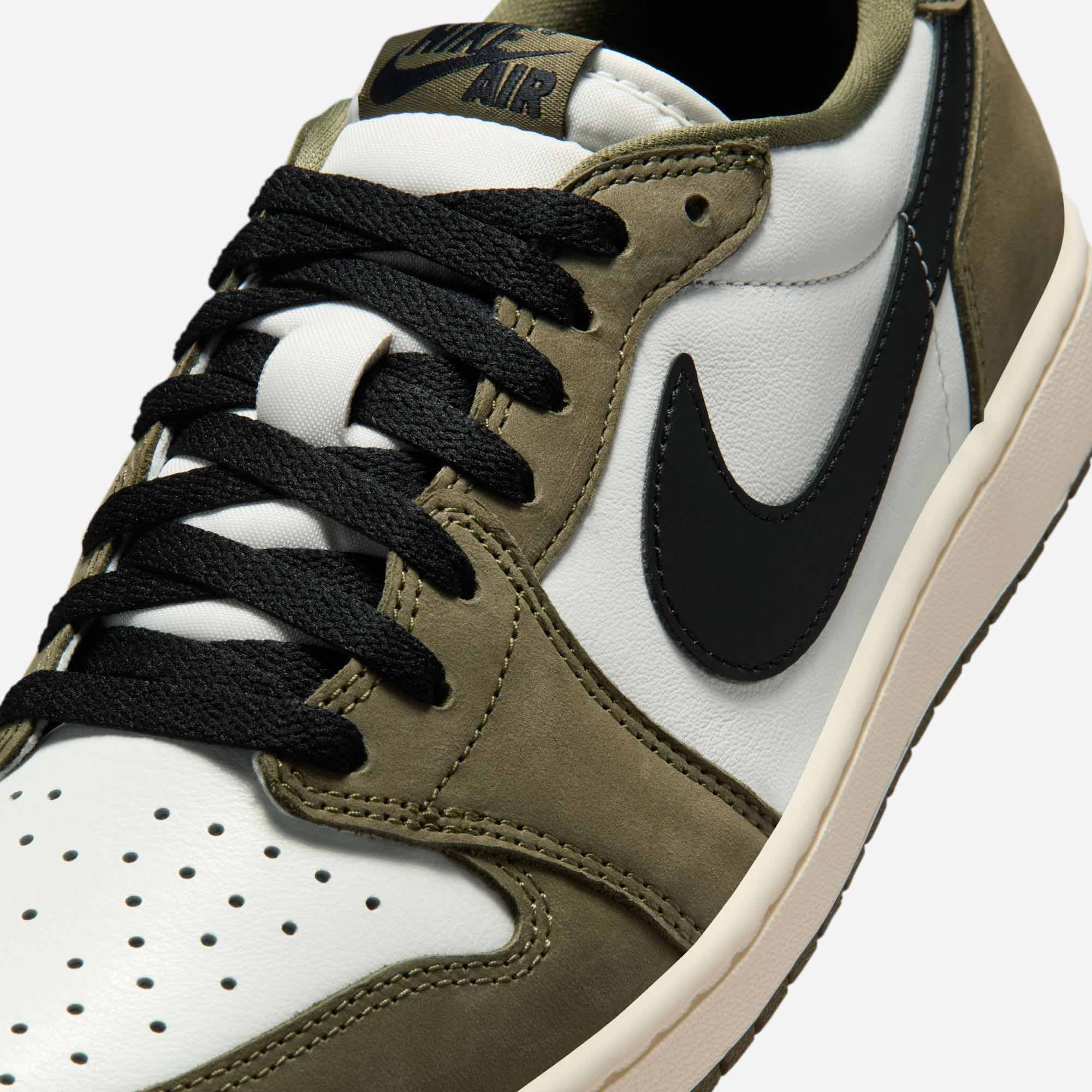 Air Jordan 1 Low OG "Medium Olive" HQ6998-200 Release Date - Modern ...